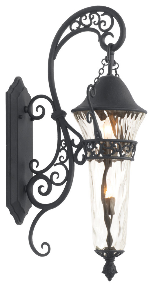 Anastasia Outdoor 15x37" 2-Light Transitional Outdoor Wall-Lights by ...