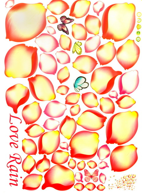 Rain of Petals - Wall Decals Stickers Appliques Home Dcor ...