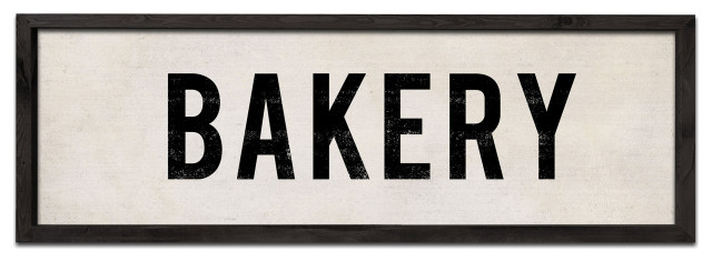 Wood Bakery Sign, Hand Painted Kitchen Sign, 12x36 - Contemporary ...