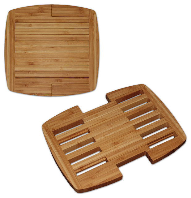 Totally Bamboo Bamboo Expandable Trivet - Transitional - Trivets - by ...