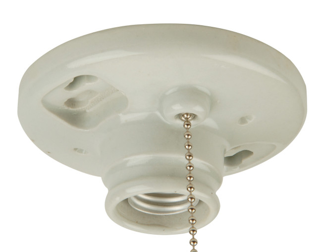 Keyless Fixtures And Access. Keyless Lamp Holder In Porcelain (K858-SO ...