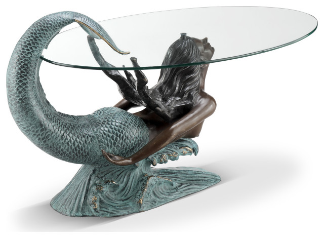 Diving Mermaid Coffee Table - Beach Style - Coffee Tables - by SPI | Houzz