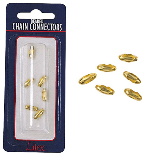Craftmade Bead Chain Connectors, Bright Brass - Lighting Hardware - by ...