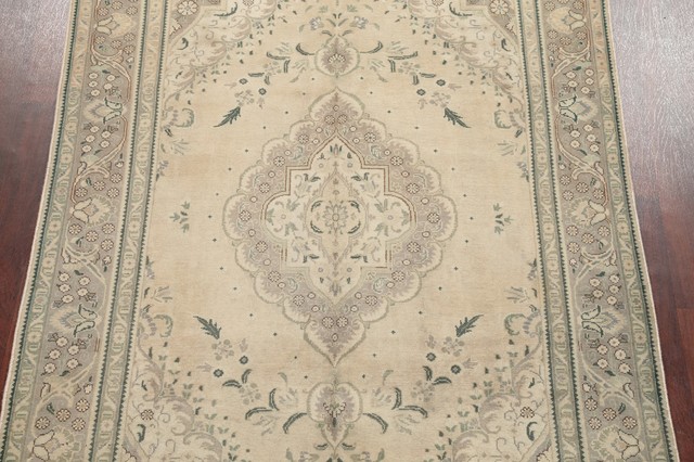 Consigned, Handmade Medallion Persian Faded Oriental Vintage Distressed ...