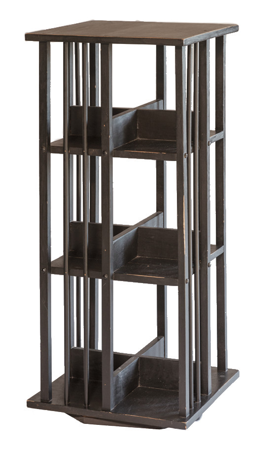 3 Tier Lazy Susan Bookshelf - Craftsman - Pantry And Cabinet Organizers ...