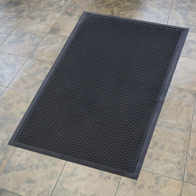 3X5 Foot Commercial Slotted Scraper Rubber Mat, 2 Pack - Contemporary ...