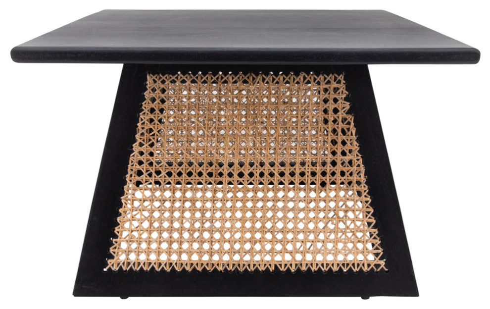 Wood 28" Cane Coffee Table - Tropical - Coffee Tables - by Sagebrook ...