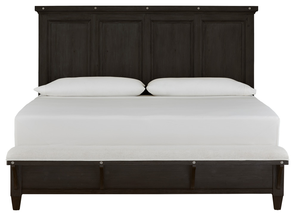 Complete Panel Bed With Uph.FB, Cal King - Transitional - Platform Beds ...