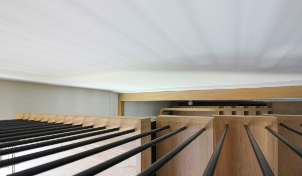 96_Dramatic cantilevered no-riser staircase, Bethesda, MD 20814 ...