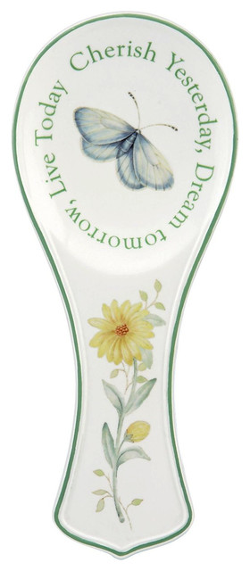 Lenox Butterfly Meadow Porcelain Sentiment Spoon Rest - Contemporary ...