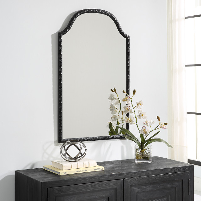 Contemporary Transitional 36" Arched Mirror - Transitional - Wall ...