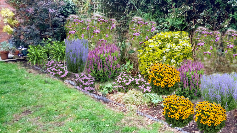 Renovating a shady border: design mockup - Garden - Kent - by Lovely ...