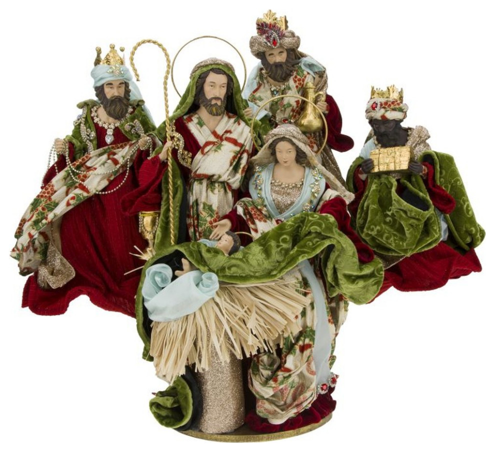 Mark Roberts 2020 Collection Nativity of Venice Green, Set of 4 ...