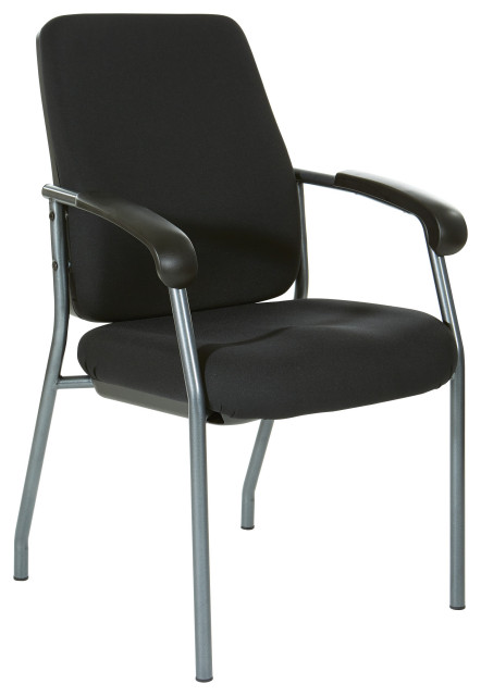 High Back Guest Chair Titanium Frame - Contemporary - Office Chairs ...