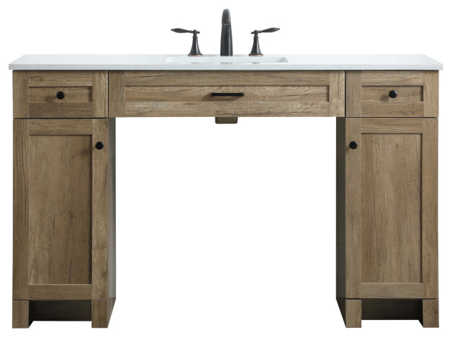 54" ADA Compliant Bathroom Vanity, 54" - Farmhouse - Bathroom Vanities And Sink Consoles - by ...