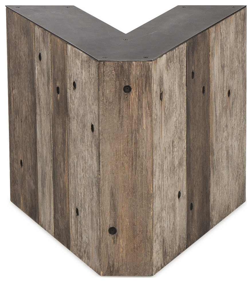 V Letter Side Table - Rustic - Side Tables And End Tables - by Virgil ...