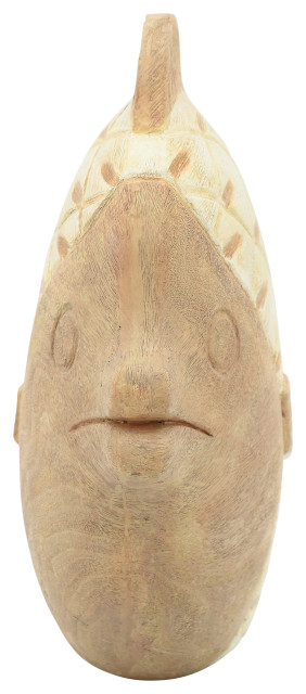 Resin, 11"H Flounder Fish, Natural - Beach Style - Decorative Objects ...