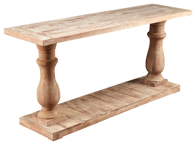 Weathered Sand Console Table - Traditional - Console Tables - by ...