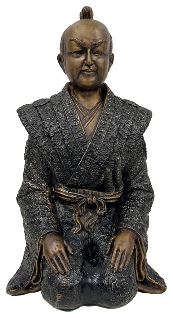 Consigned Rare 20th Century Japanese Antique Bronze Samurai Statue ...