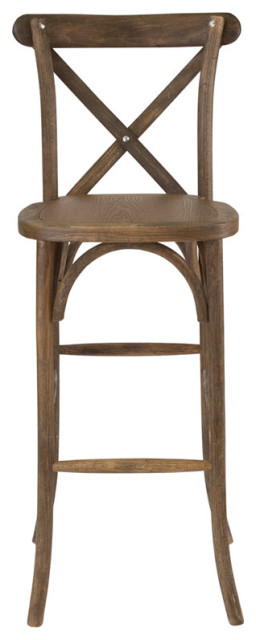 Bellevue FFIF25382 18"W Rustic Farmhouse Bar Stool - Farmhouse - Bar ...