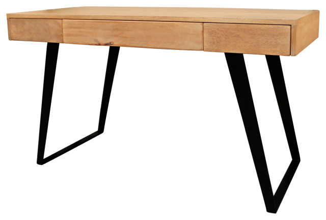 2-Piece Office Set With Sloane 3-Drawer Desk and Phelps Natural ...