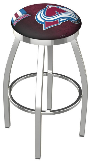 Holland L8C2C 03 Colorado Avalanche 25" Swivel Counter Stool - Chrome ...