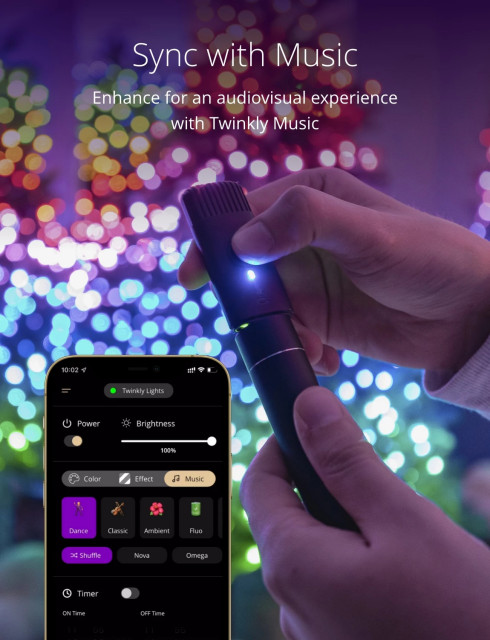 Twinkly Pre-Lit Tree App-controlled LED Artificial Christmas Tree with ...