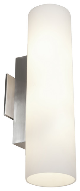 Tabo Wall & Vanity, Brushed Steel Finish - Transitional - Bathroom ...