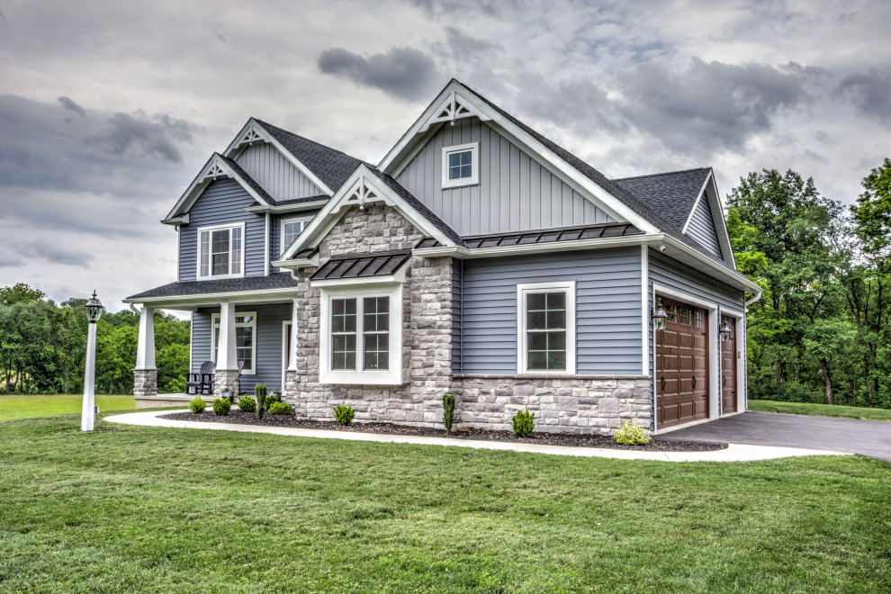 Two-Story Farmhouse Lovers' Dream - Farmhouse - Exterior - by Metzler ...
