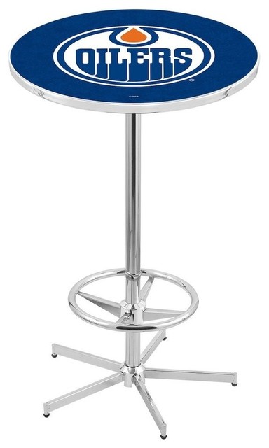 Edmonton Oilers Pub Table - Contemporary - Indoor Pub And Bistro Tables ...