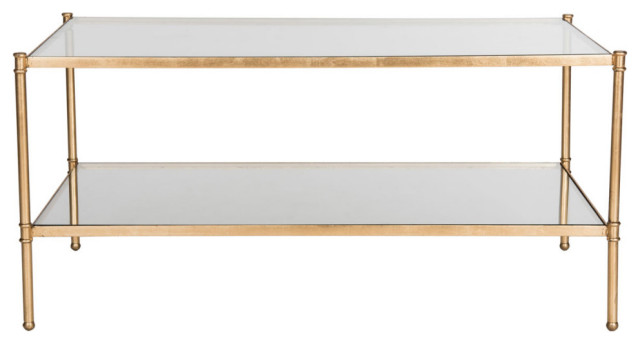 Lucy Coffee Table Antique Gold Leaf - Contemporary - Coffee Tables - by ...