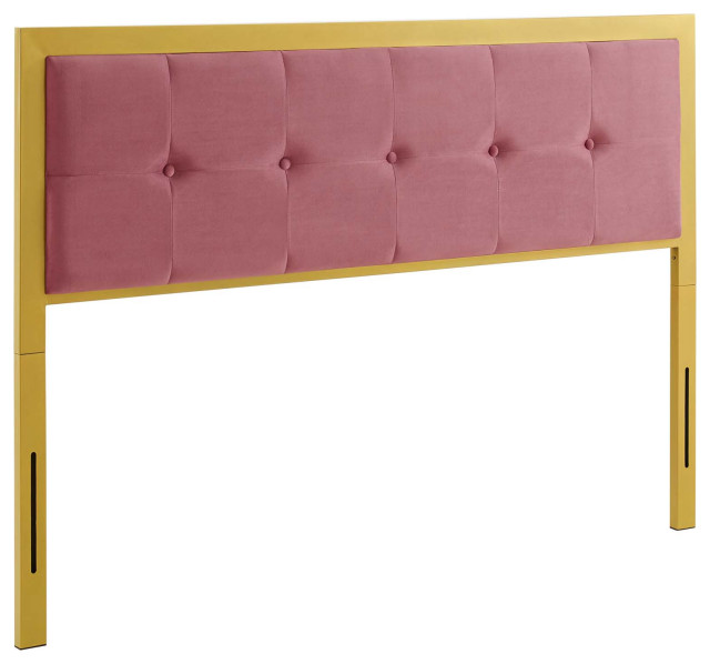 Teagan Tufted Queen Performance Velvet Headboard - Contemporary ...
