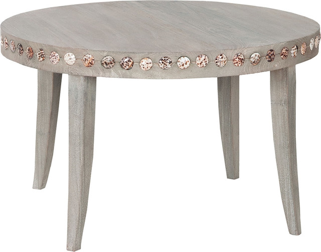 GUILD MASTER 7116010 Waterfront Shell Button Coffee Table - Farmhouse ...