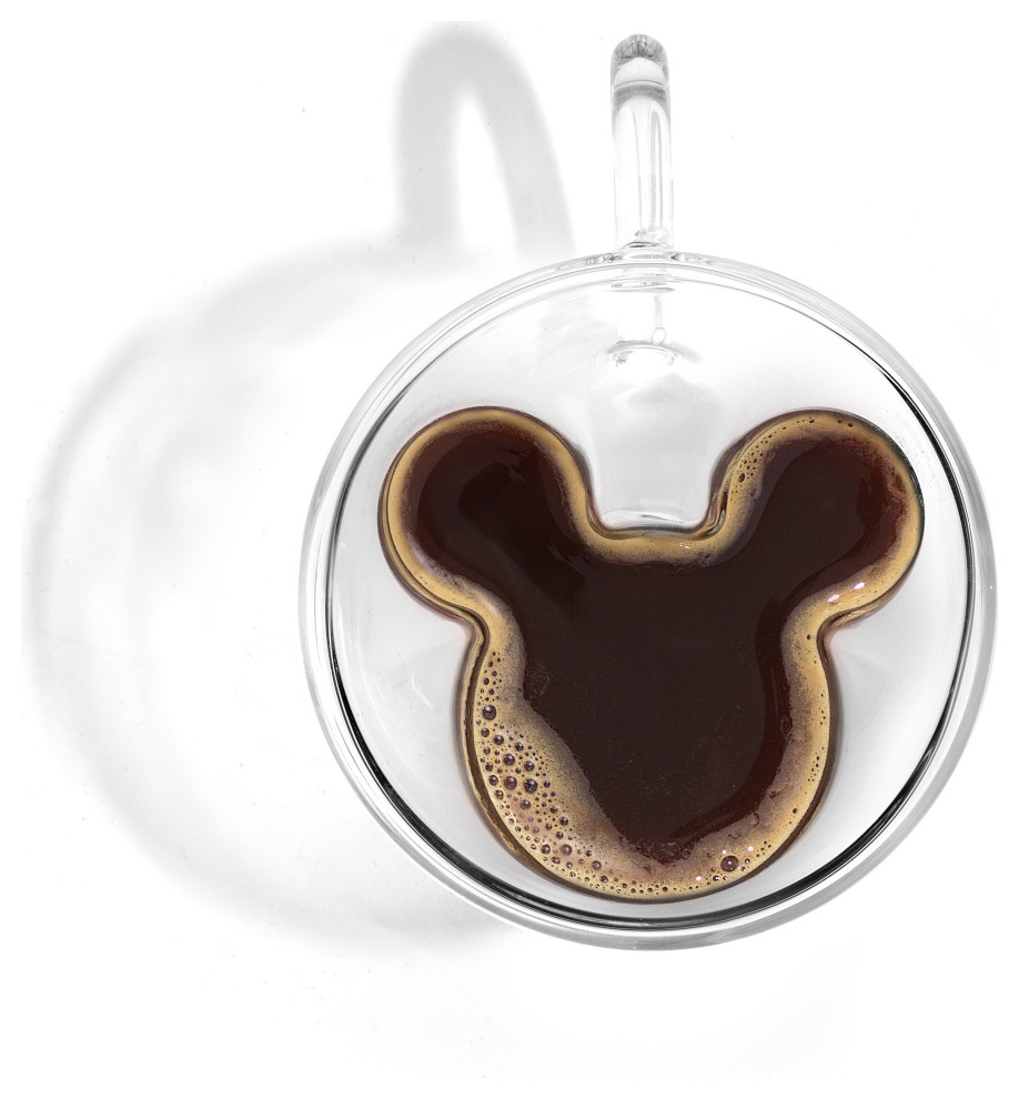 Disney Mickey 3D Espresso Cups 5.4 oz Set of 2 - Modern - Cappuccino ...
