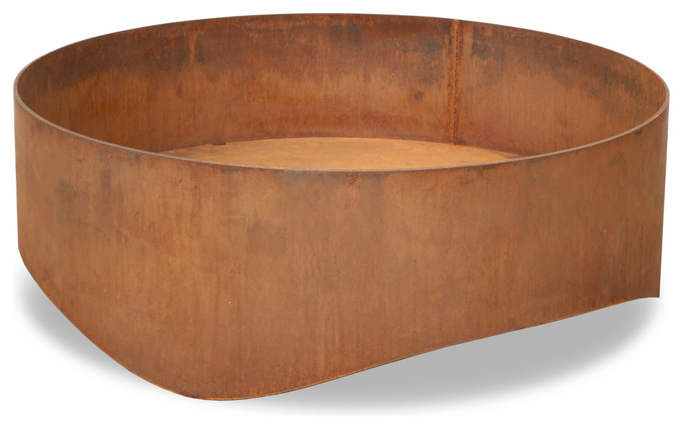 Plodes Wave Fire Pit, Carbon, 30.5" - Contemporary - Fire Pits - by ...