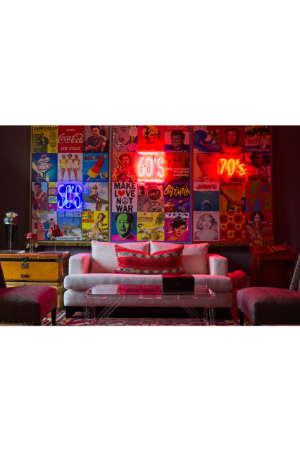 70s Neon Wall Art | Andrew Martin The Seventies - Tropical - Metal Wall ...