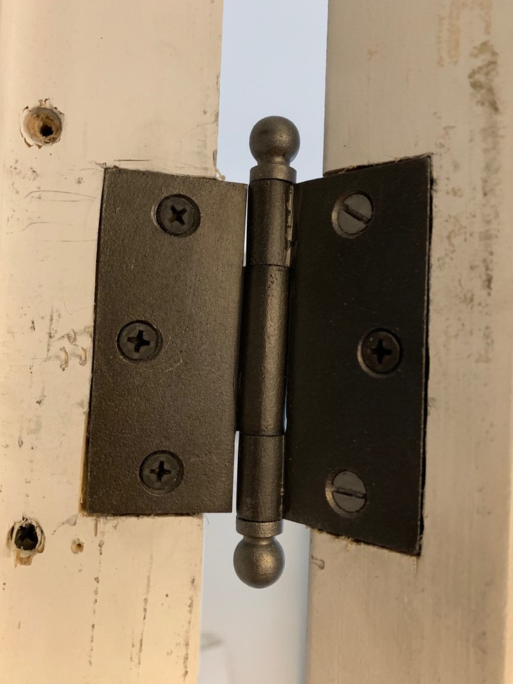 Hinge projection on door?