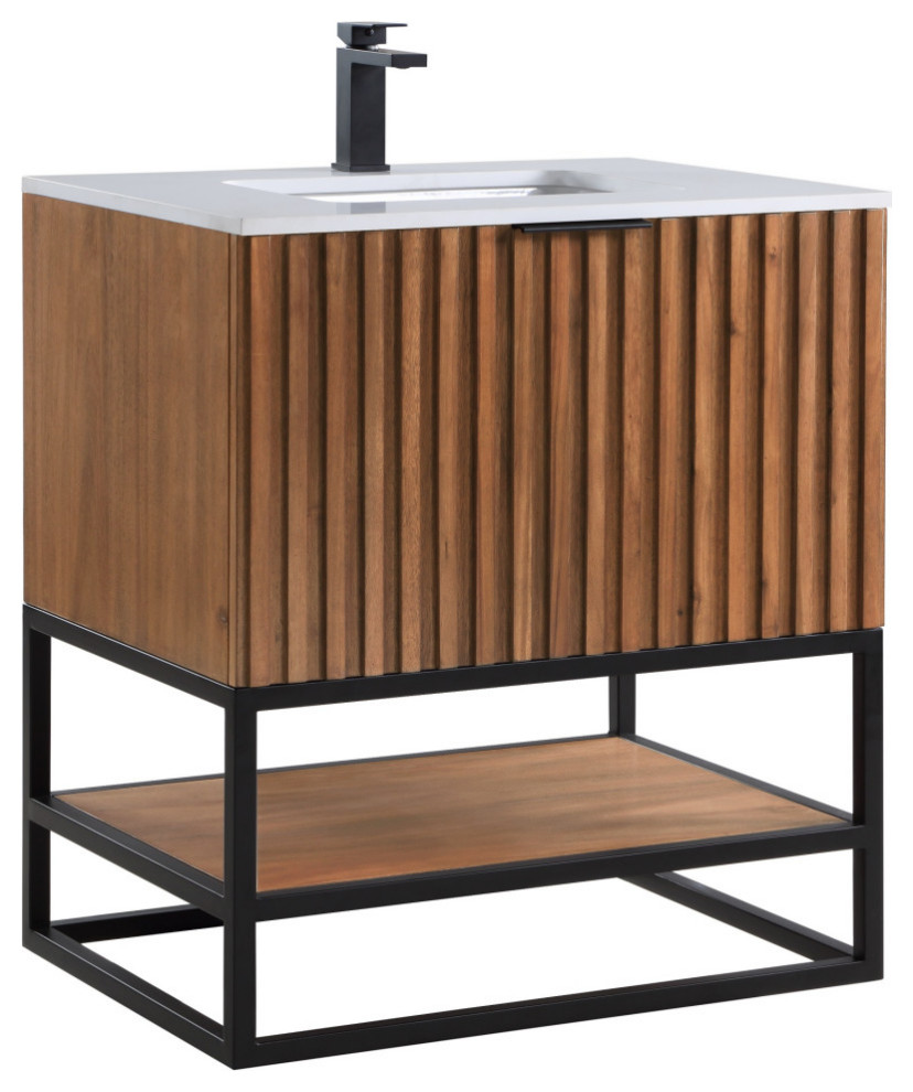 Terra 30" Bathroom Vanity - Industrial - Bathroom Vanities And Sink ...