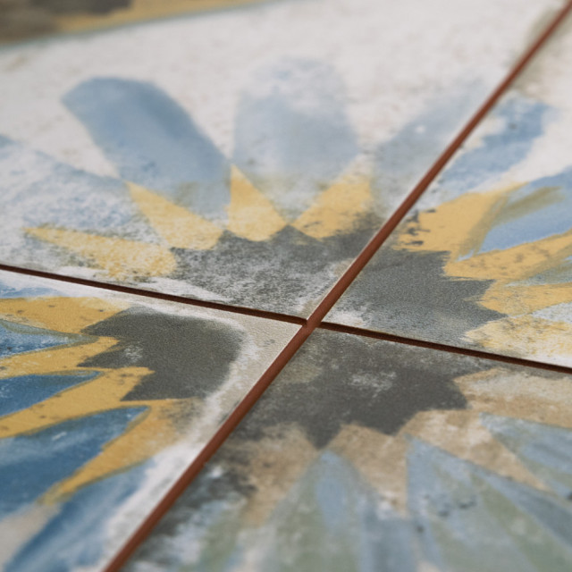 Kings Marrakech Blue Ceramic Floor and Wall Tile - Farmhouse - Wall And ...