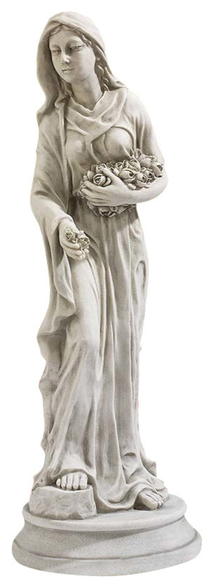 Persephone Maiden of the Roses Statue - Traditional - Garden Statues ...
