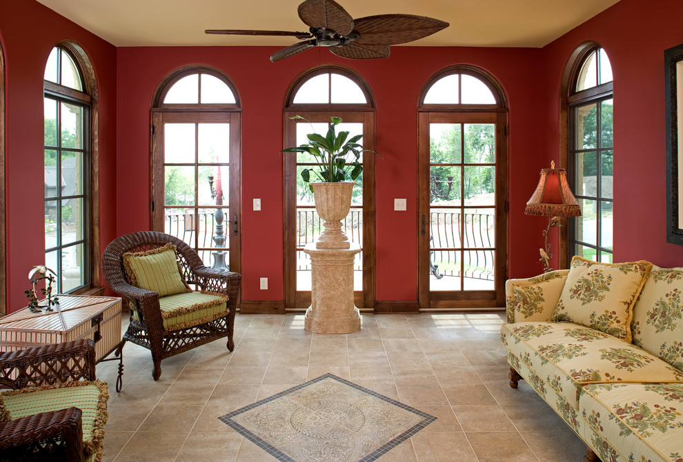 Custom Tuscan Home - Mediterranean - Sunroom - Minneapolis - by Boyer ...