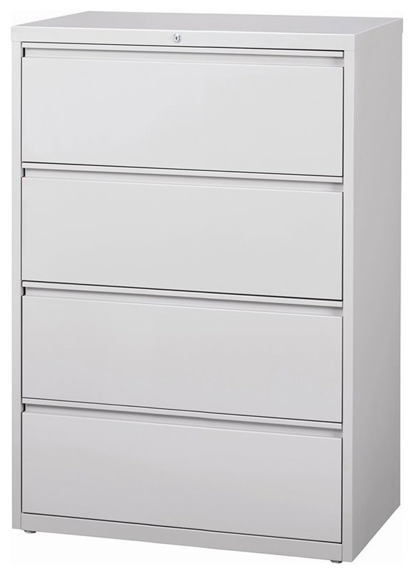 Hirsh 36-in Wide HL10000 Series 4 Drawer Metal Lateral File Cabinet ...