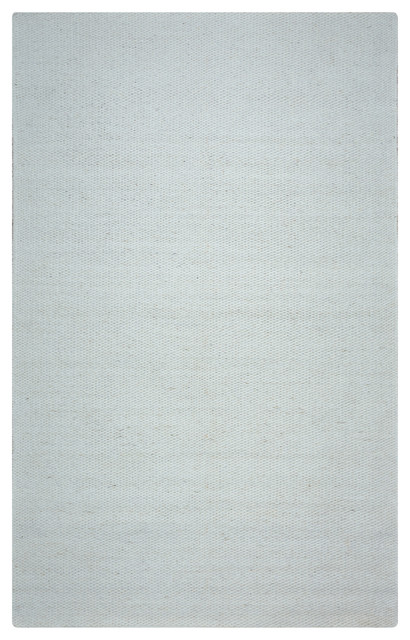 Twist 2'6" x 8' Solid Off White Hand Woven Area Rug, 5'x8 ...