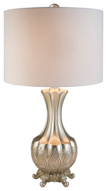 30"H Traditional Royal Silver And Gold Table Lamp - Traditional - Table ...