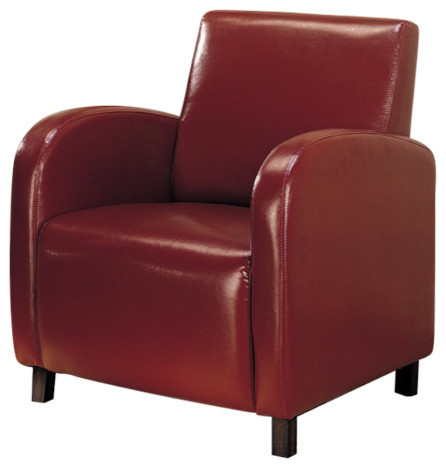 Luxurious Accent Chair, Red - Contemporary - Armchairs And Accent ...