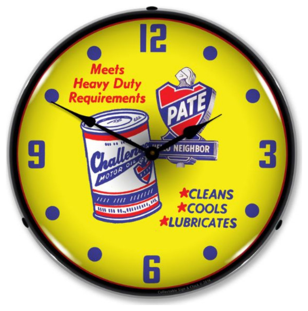 1611677 Pate Motor Oil Clock - Midcentury - Wall Clocks - by ...