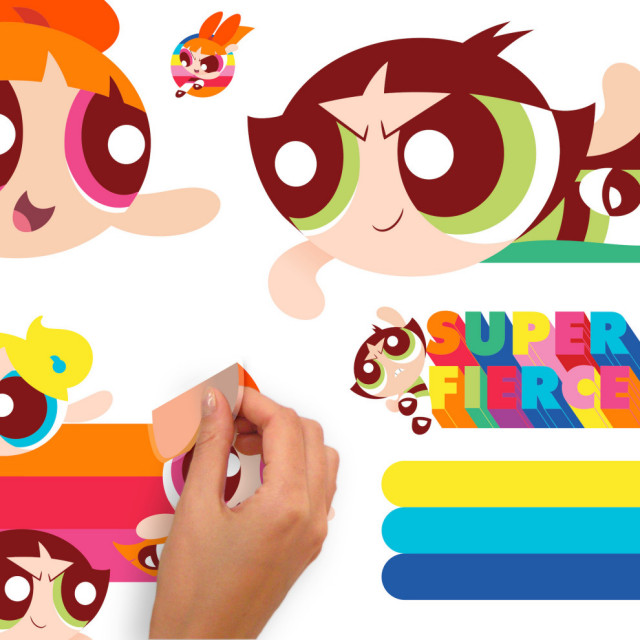 Powerpuff Girls Peel & Stick Wall Decals - Contemporary - Kids Wall ...