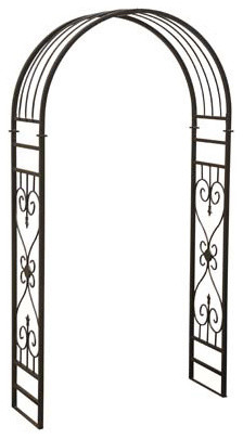Rounded Arch Steel Arbor - Traditional - Garden Arbors - by Midland ...
