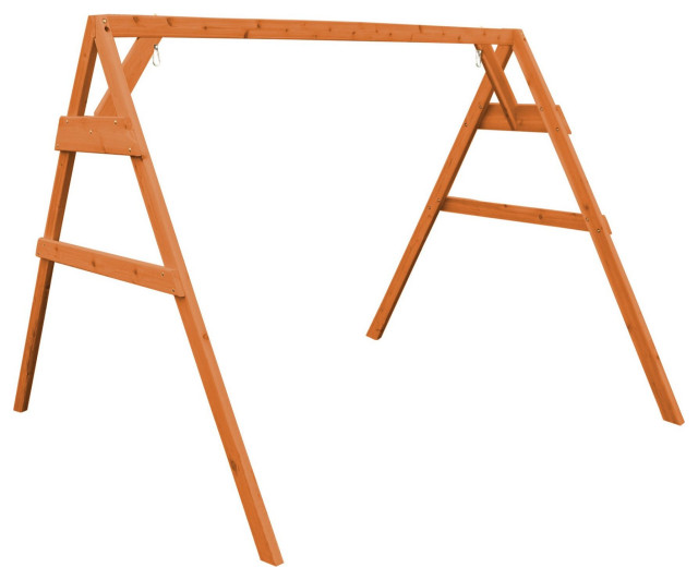 Cedar A-Frame Swing Stand for 2 Chair Swings - Farmhouse - Hammock ...