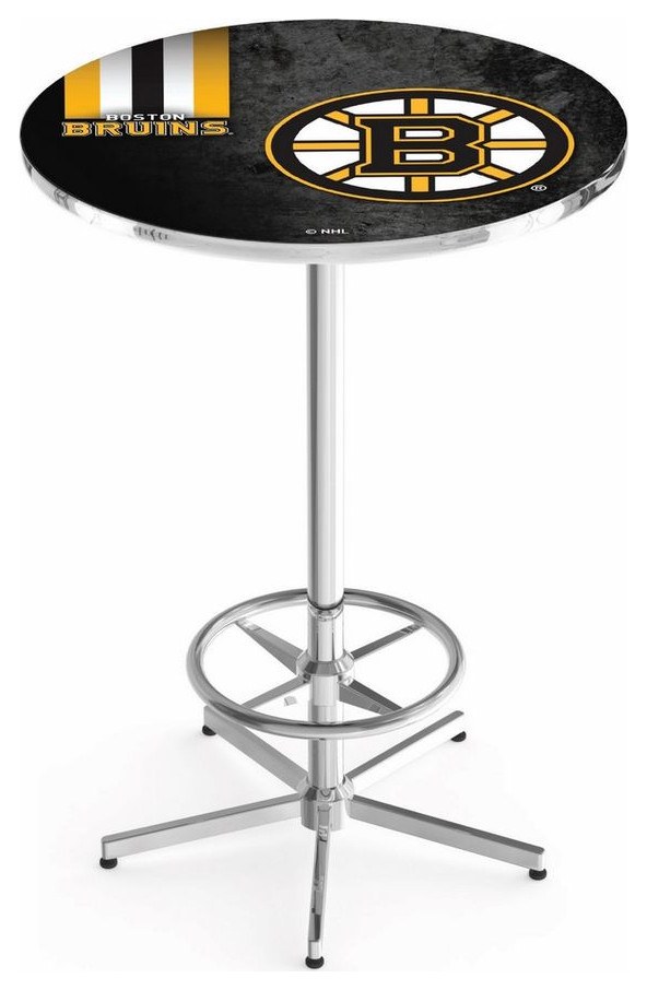 Holland L216 03 Boston Bruins 42x36" Pub Table - Chrome - Contemporary ...